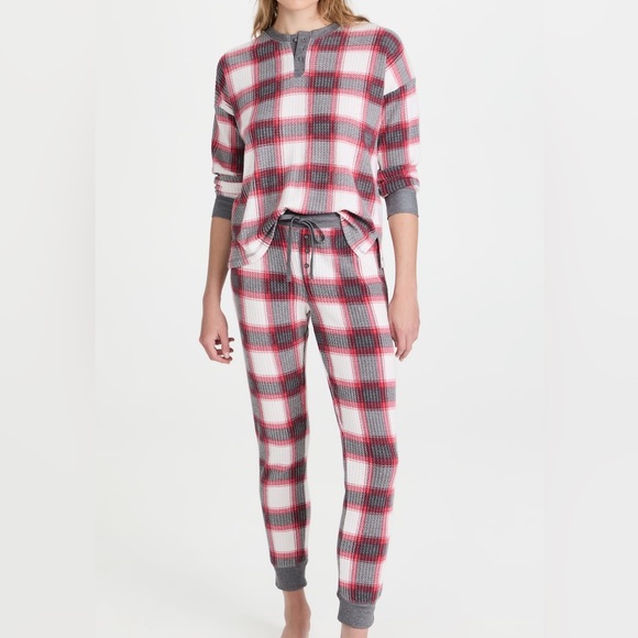 PJ Salvage | Tops | Nwt Red Plaid Two Piece Set Pj Salvage | Poshmark